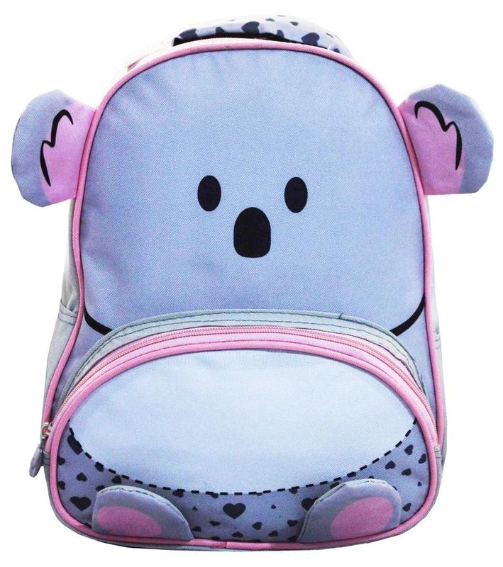 Mochila Escolar Infantil Costas Pequena Menina Koala 3D Impermeável ...