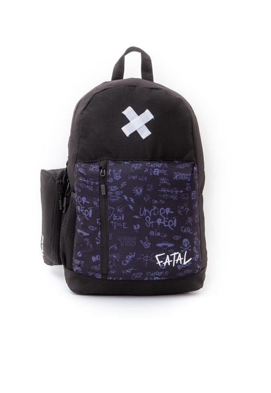 Mochila Fatal Estampada Graffit Com Estojo Preta - Mochilas - Magazine ...