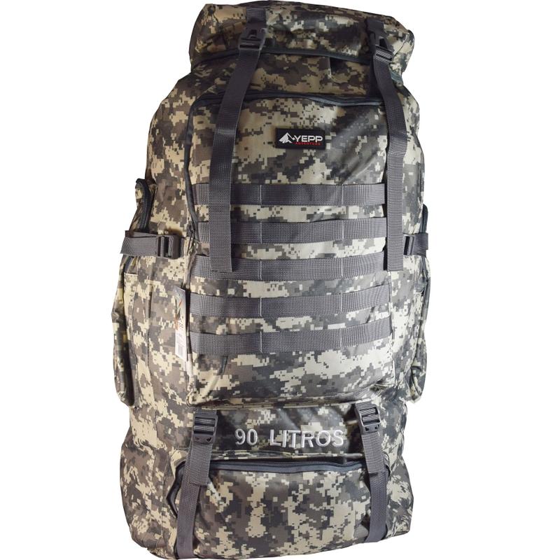 Mochila Feminina Masculina Cargueira 90l Reforçada Camuflad - Yepp ...