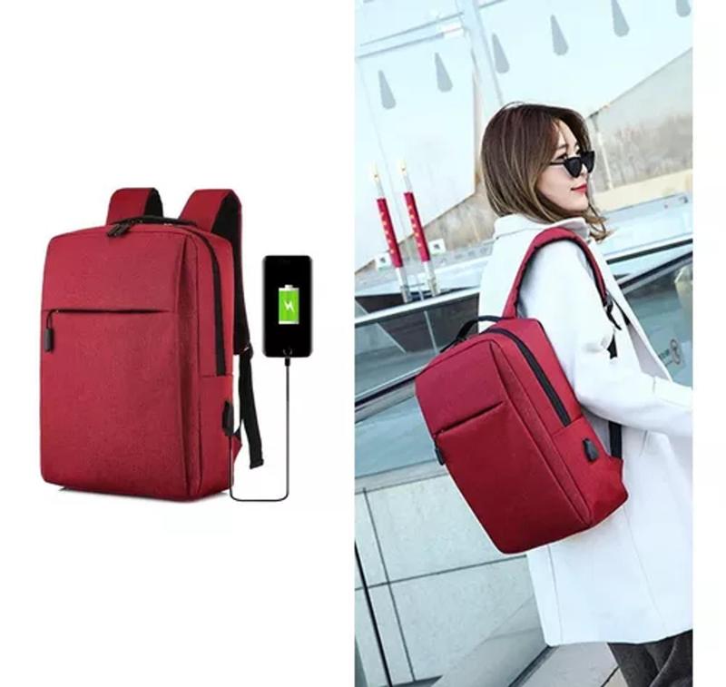Mochila Impermeável Com Porta USB Bolsa Ultra Leve Moderna - Blendbella ...