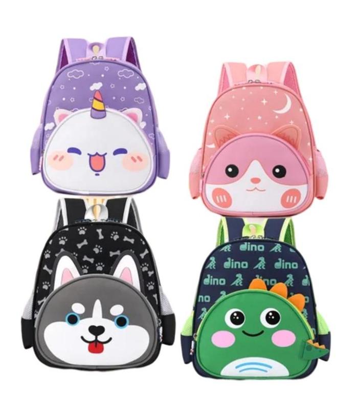 Mochila infantil interativa escolar formato de dinossauro reforçada ...