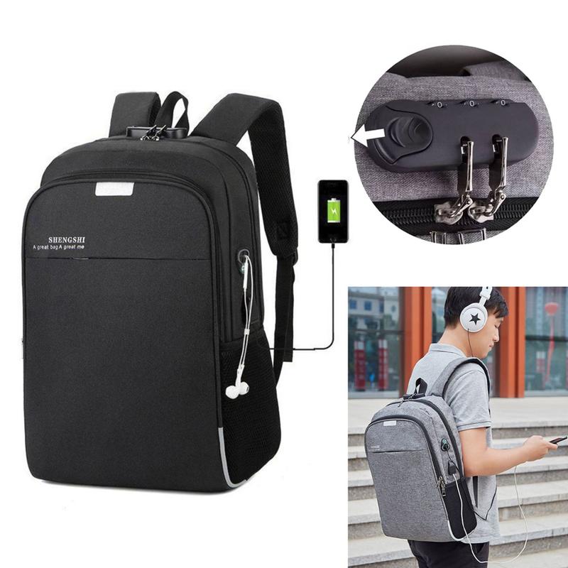 Mochila Inteligente C/ Cadeado Executiva Porta USB Ultra Moderna ...