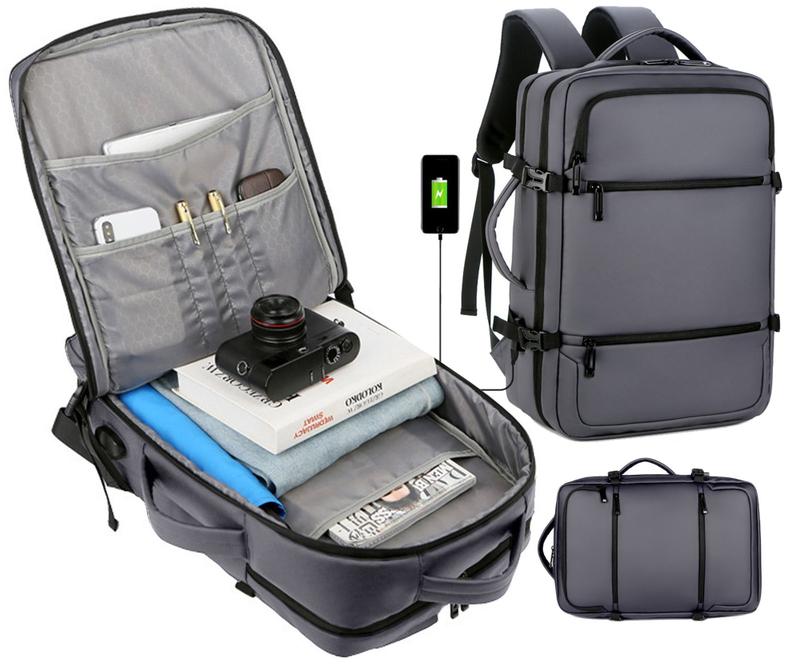 Mochila Mala de Bordo Notebook Premium Impermeavel Abertura em 180 ...