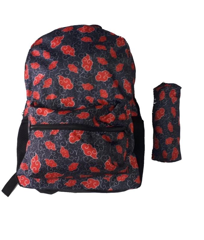 Mochila Naruto Akatsuki Ninja Renegado Itachi com estojo BRC - Belos ...