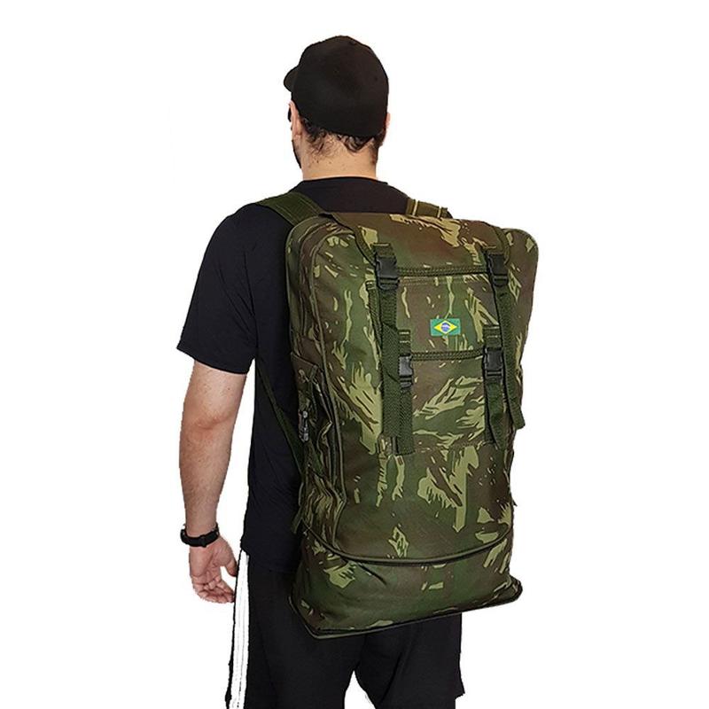 Mochila Tática Militar trilha grande Impermeável extensível - Fonte ...