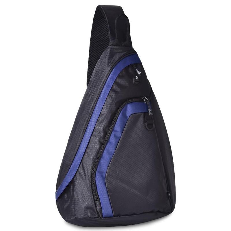 Mochila Transversal Juvenil Preto e Azul - Clio Style - Mochilas ...