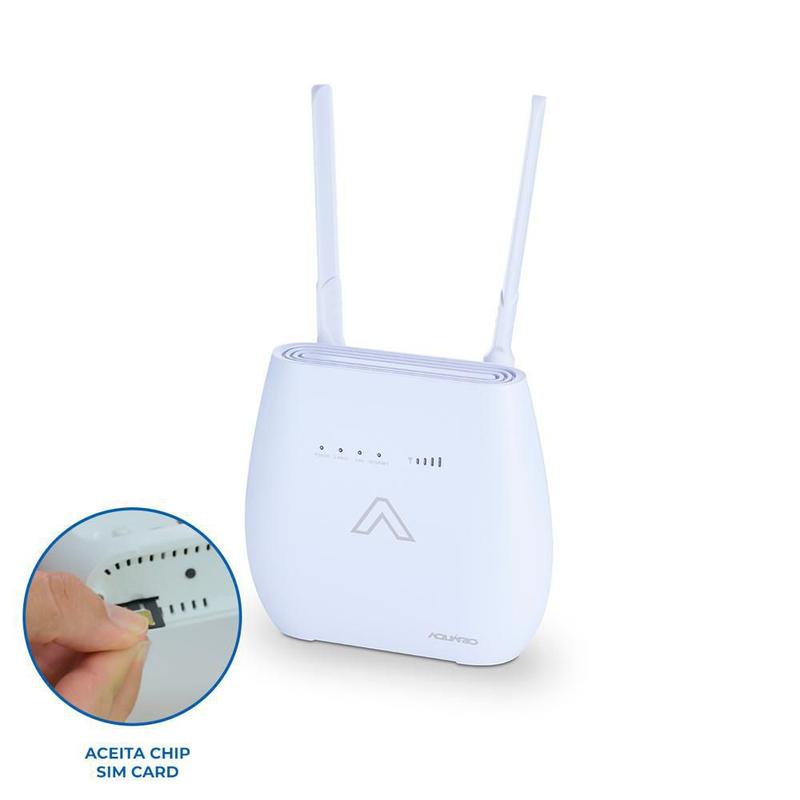 Modem 4G/3G Roteador 4G/3G Aquário Wi-Fi N 300 Mbps Branco 2 Antenas 3 ...
