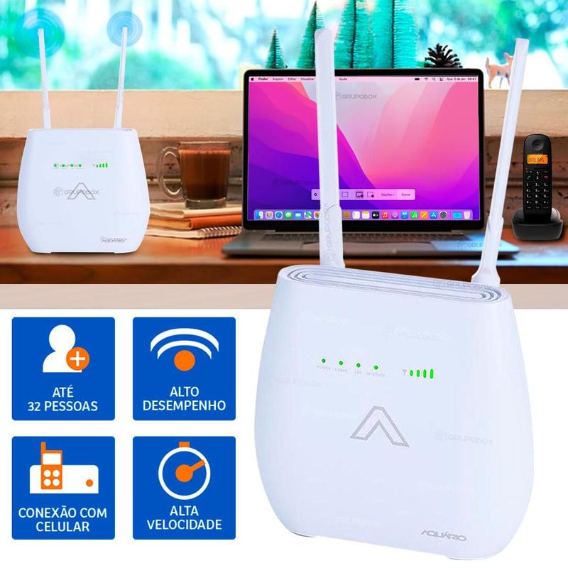 Modem Portatil 2 Antenas MD-4000 Aquario 4G Portatil - Mini Modem ...