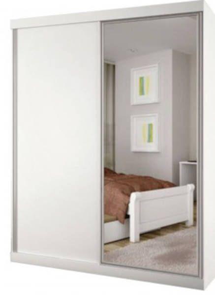 Modulado MDF 2 Portas correr 1 espelho 1,80m - Creative-Branco ...
