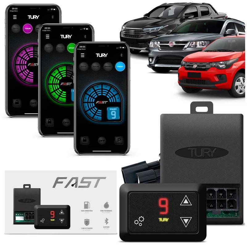 Módulo Acelerador Tury Fast 2.0 Cronos Argo Toro 500 Punto Palio Grand ...