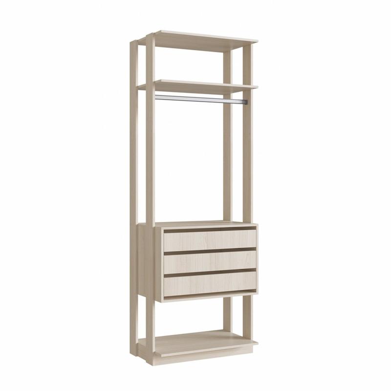 Módulo Closet 3 Gavetas e Cabideiro Clothes 700 Be Mobiliário - Outros ...