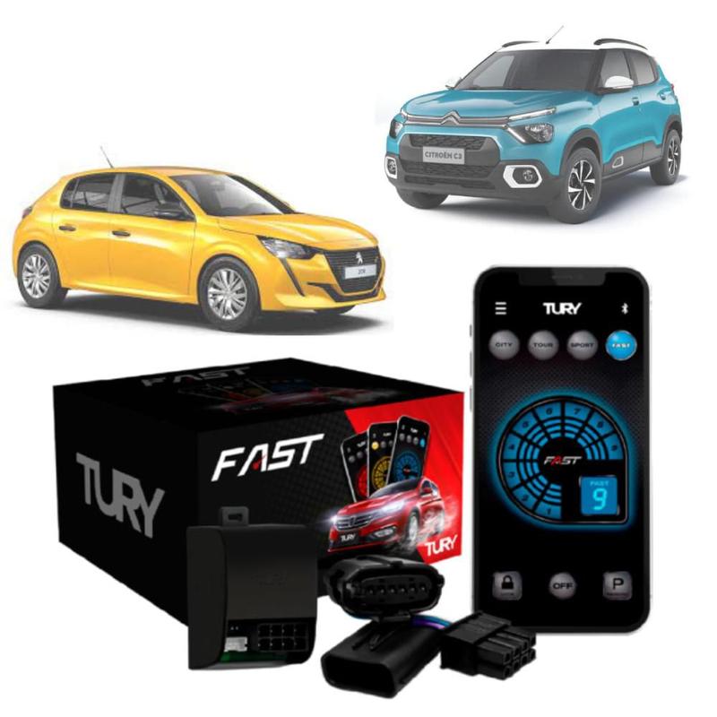 Módulo de Aceleração Tury FAST 3.0 R Citroën C3/ Peugeot 208 - Módulo ...