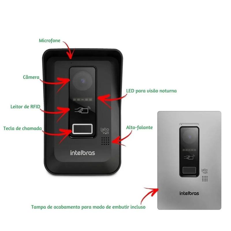 Modulo Externo Intelbras Allo Wt7 Wi-fi Para Video Porteiro - Vídeo ...