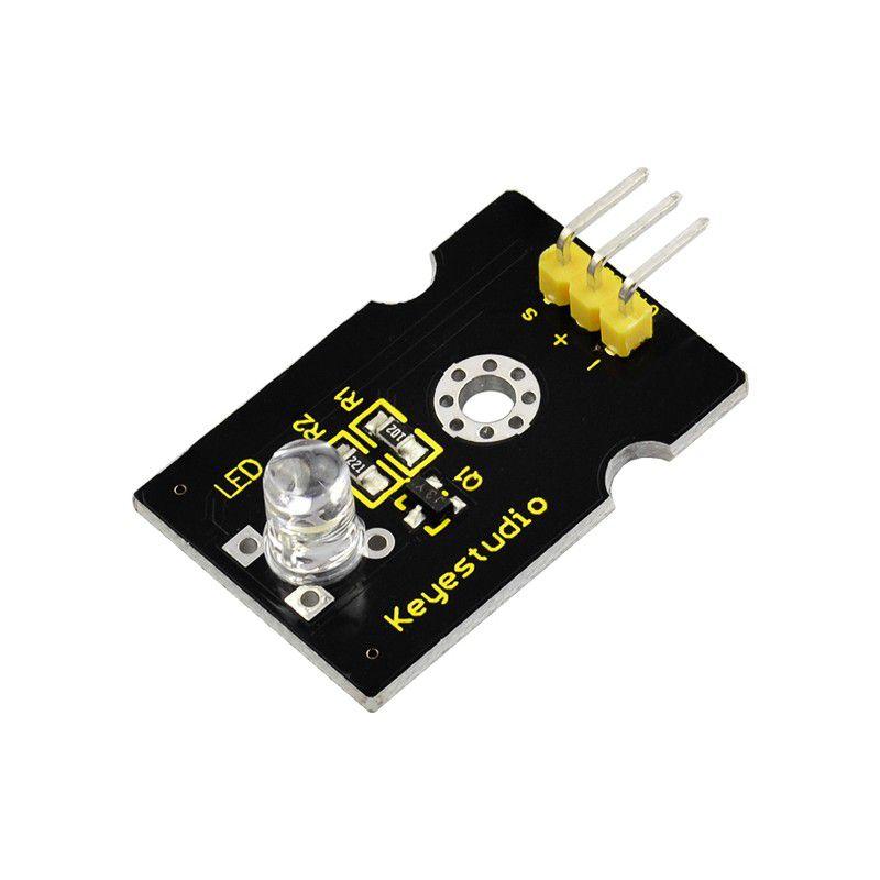 Módulo Led Branco Alto Brilho 5mm Arduino 3 Pinos Macho - Sensores ...