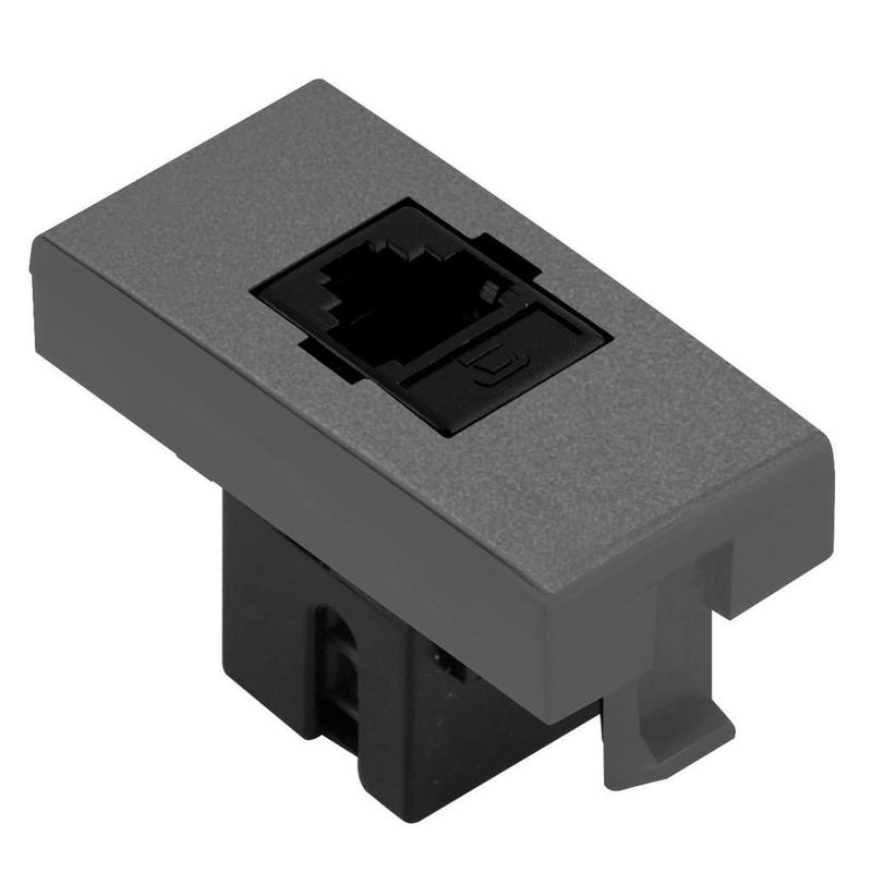 Módulo Telefone Rj11 - Inova Grafite - 85465 - Alumbra - Módulo de ...