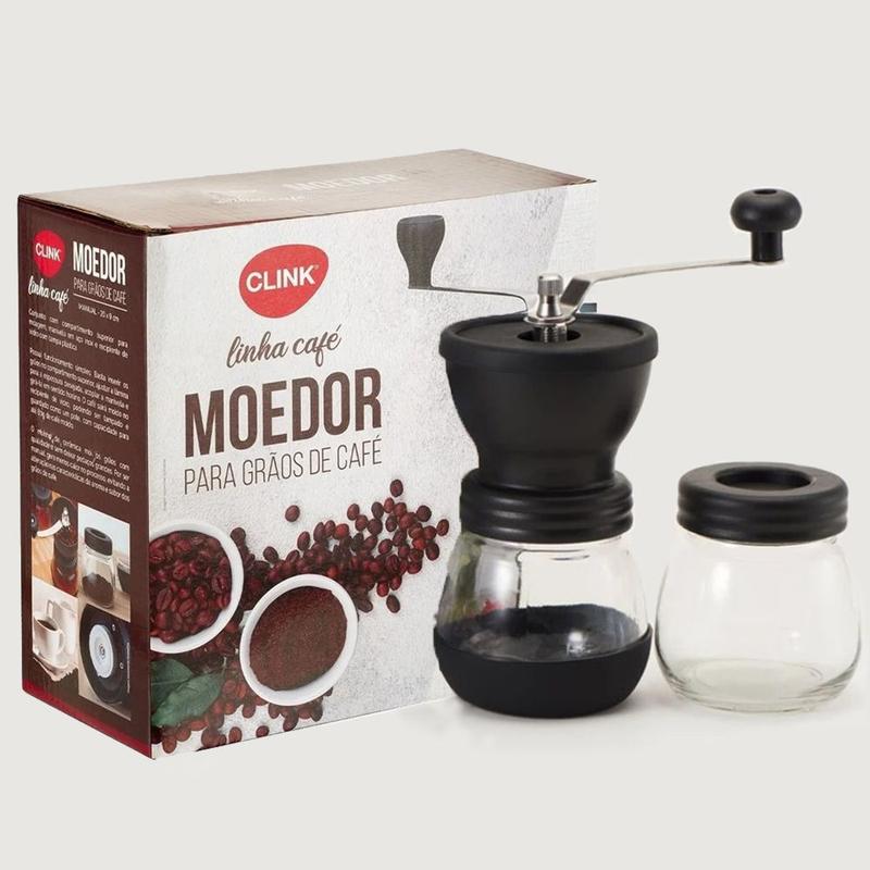 Moedor De Café Manual com Reservatório Moinho Grãos Manivela - Pandu ...