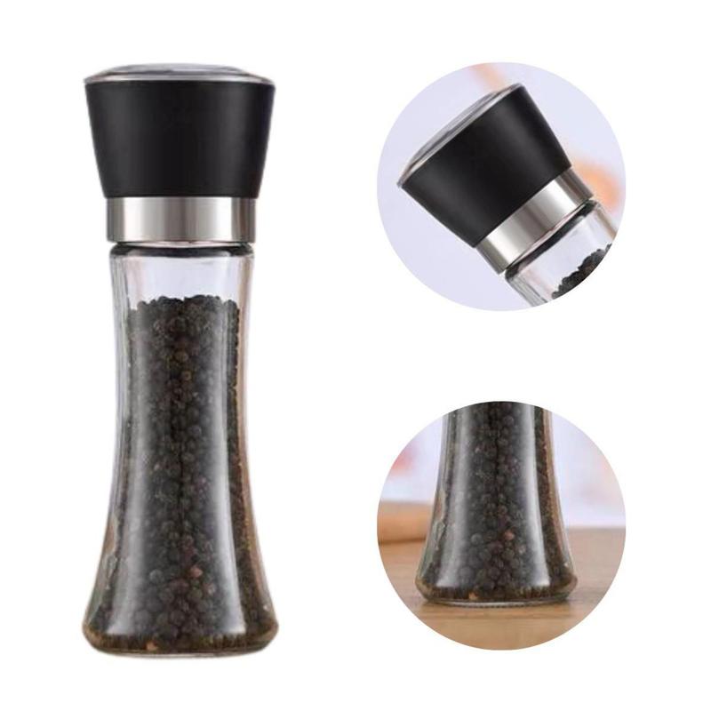 Moedor de Pimenta Sal Tempero Gourmet Vidro Inox 19cm Manual - Top Chef ...