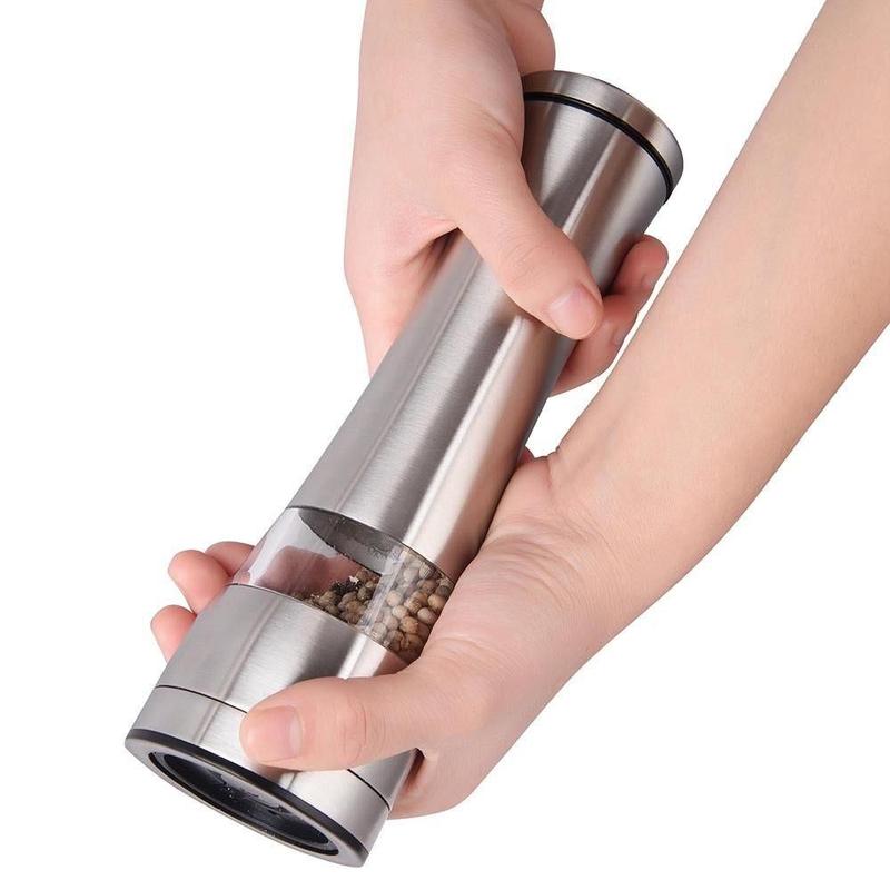 Moedor de Temperos Gourmet Inox para Sal Grosso ou Pimenta - BR ...