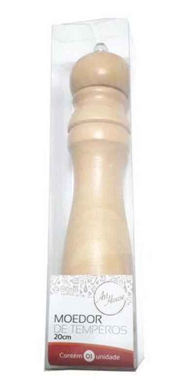 Moedor Pimenta Sal Grosso Tempero Madeira 20 Cm - Art House - Moedores ...
