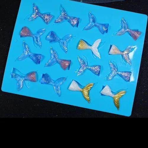 Molde De Silicone De Gota De Água Fishtail - ACF STORE - Molde e ...