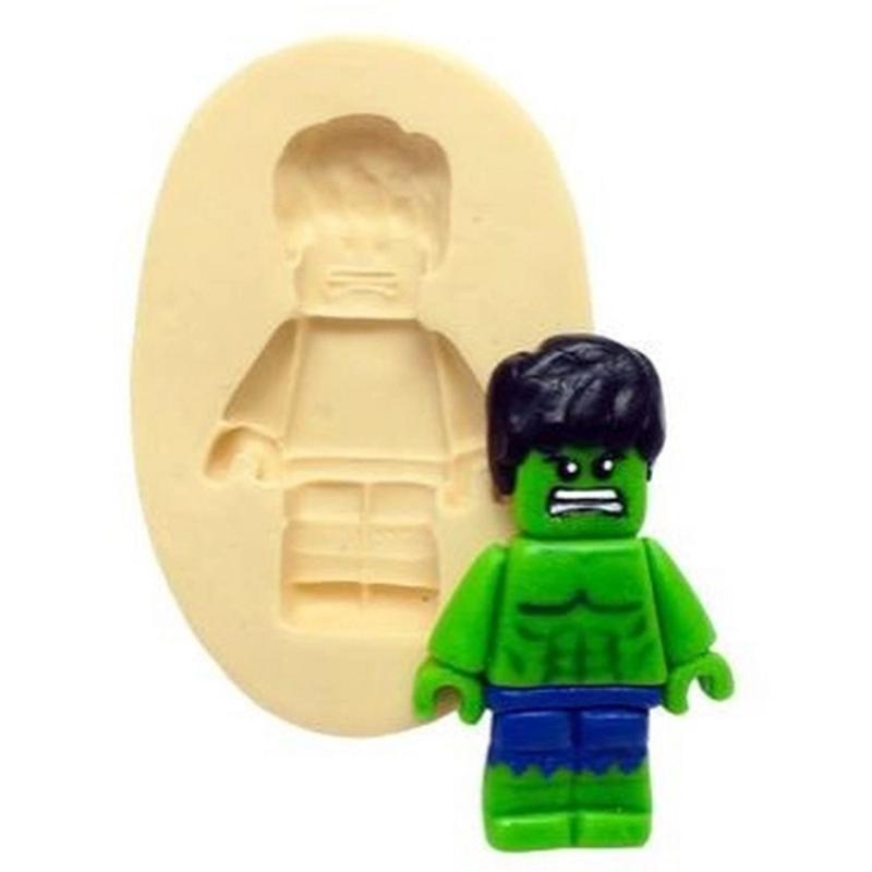 Molde de silicone lego, hulk - Molds Planet - Molde e Marcador para ...