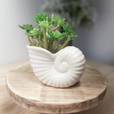 Molde de Silicone Vaso Formato Concha - Cia do Molde - Molde e Marcador ...