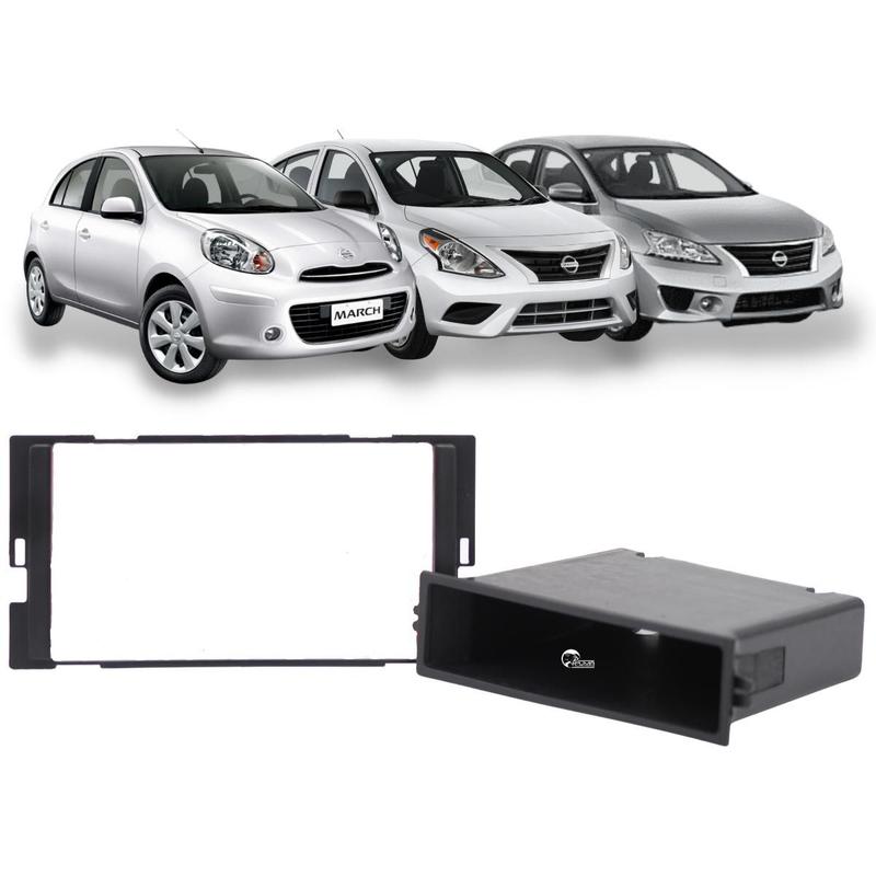Moldura 2 Din Multimidia Mp5 Nissan Sentra Versa March - PAP - Moldura ...