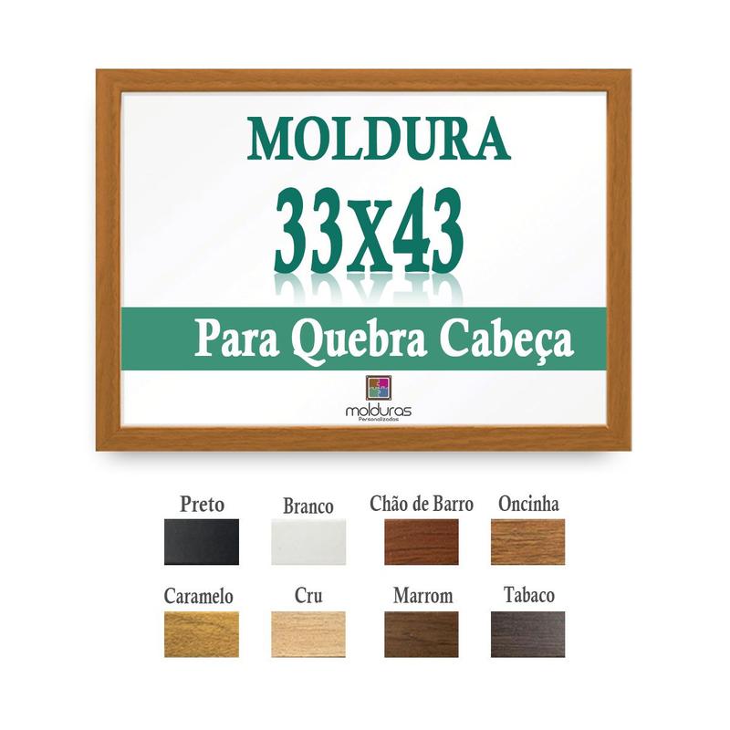 Moldura 33x43 Para Quebra Cabeça Romero Brito com Petg - Molduras ...