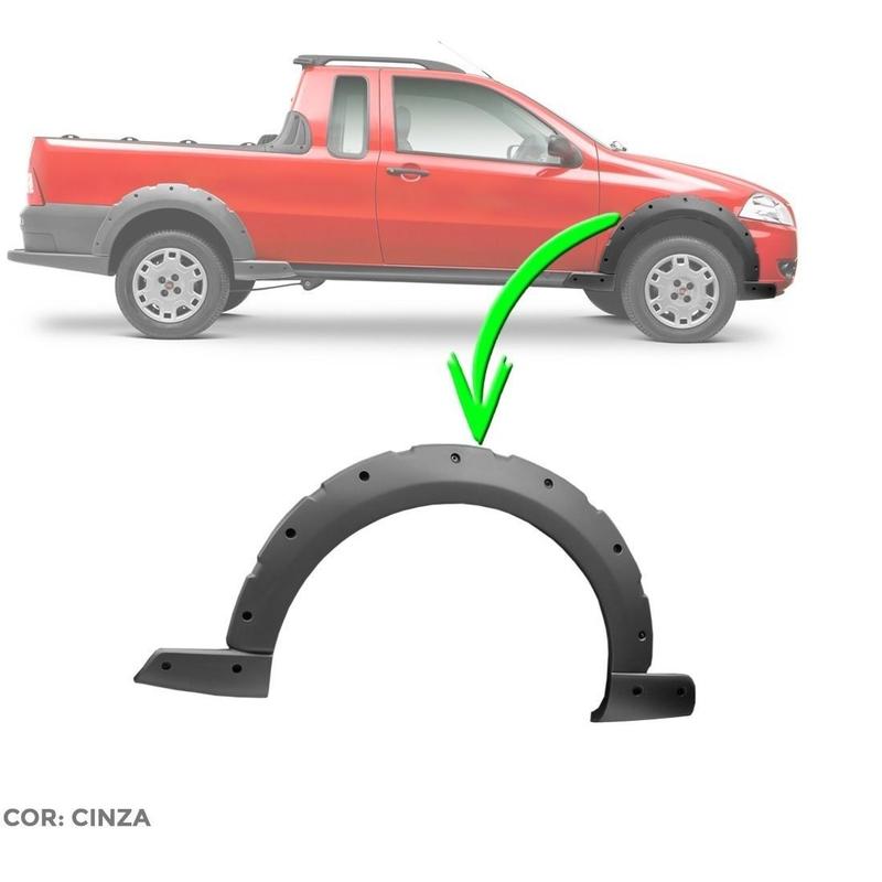 Moldura Paralama Dianteiro Direito Strada 2008 A 2020 Ama100185995 ...