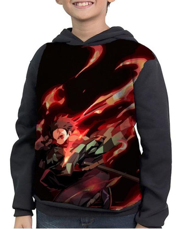 Moletom Infantil Kimetsu No Yaiba Demon Slayer Tanjiro - smoke ...