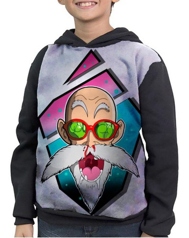 Moletom Infantil Mestre Kame Tarado Dragon Ball Z Dbz - smoke - Moletom ...