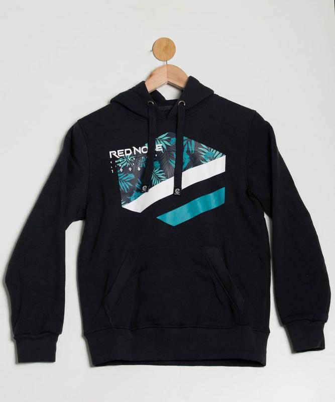 moletom masculino azul estampado com capuz red nose - Red nose ...