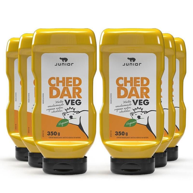 Molho Cheddar Vegano Sem Glúten Junior 350G 6 Unidades - Molho ...