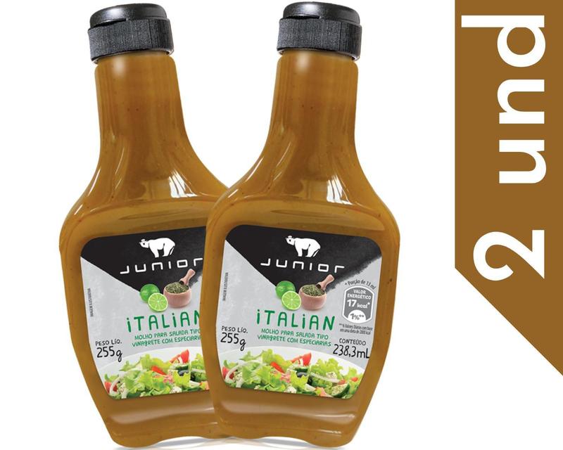Molho Para Salada Italian Junior Frasco 238G - 2 Unidades - Molho para ...