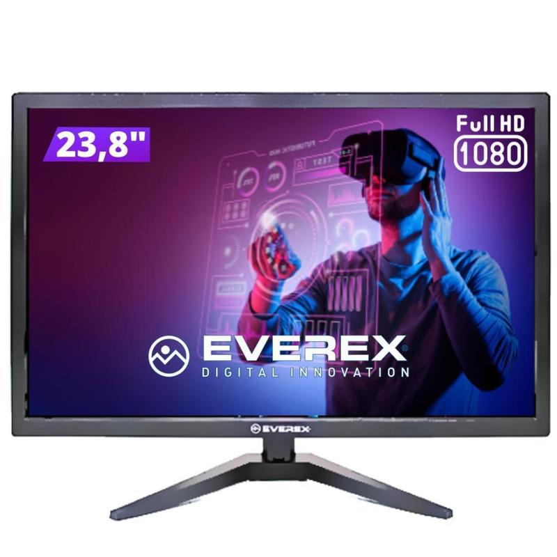 Monitor 23,8 Led Full Hd - Widescreen - Alta Resolução - Everex ...