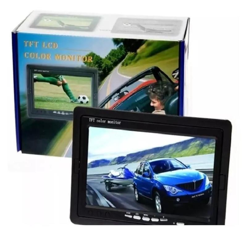 Monitor 7 Lcd Portátil Cftv Tela Veícular (Fi) - TFT - Monitor ...