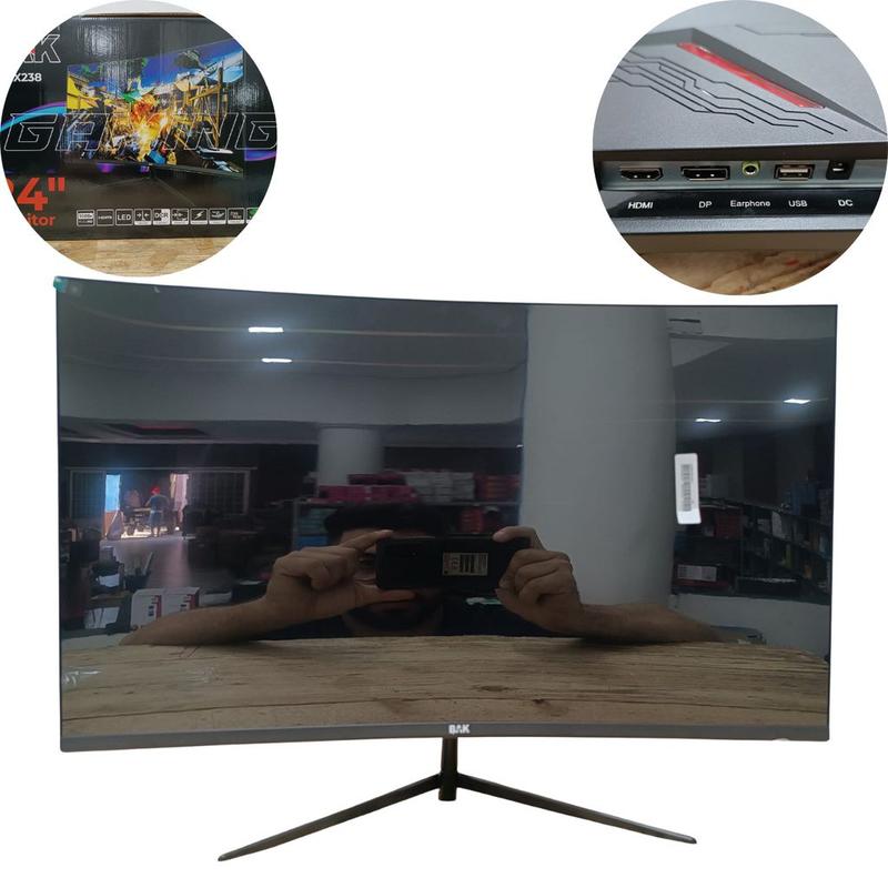 Monitor Gamer Curvado Curvo Led 24 polegada Bivolt Ultra Slim Jogador ...