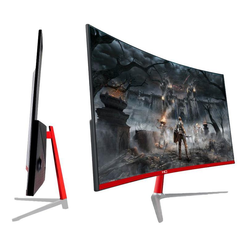 Monitor Gamer LED Curvo 24" 1ms 165hz HQ 24GHQ-White RGB R3000 Freesync ...