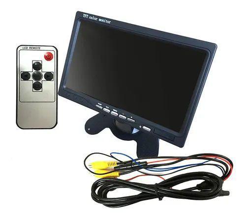 Monitor Lcd Veicular Digital 7 Polegadas Portátil - OEM - Monitor ...