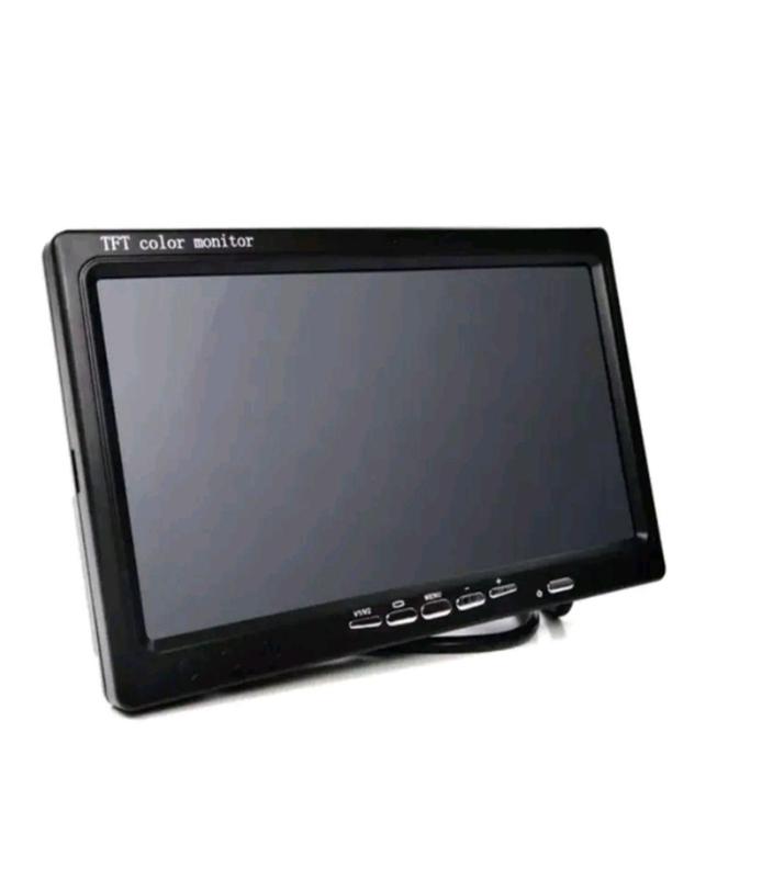 Monitor LCD Veicular Portátil 7 Polegadas Com Suporte - TFT - Monitor ...