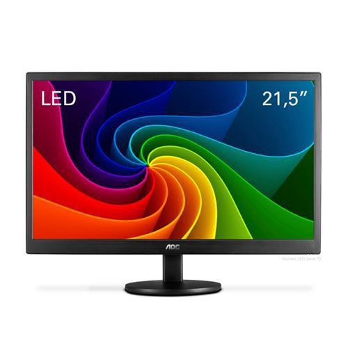Monitor LED 21,5 polegadas, AOC E2270SWN, Widescreen, Full HD ...