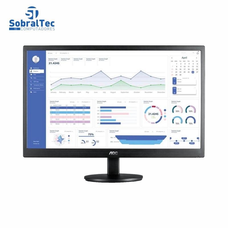 Monitor Led Aoc 18.5 Polegadas Vga e HDMI Widescreen 60Hz E970SWHNL ...