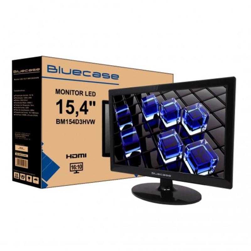 Monitor led bluecase bm154d3hvw 15.4 hdmi/vga - Monitor para Computador ...