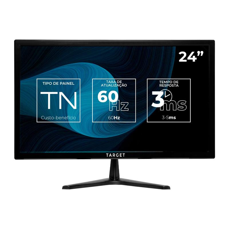 Monitor Led Corporativo/Office MG24, 24 Pol. TN, Full HD, 3ms, 60Hz ...