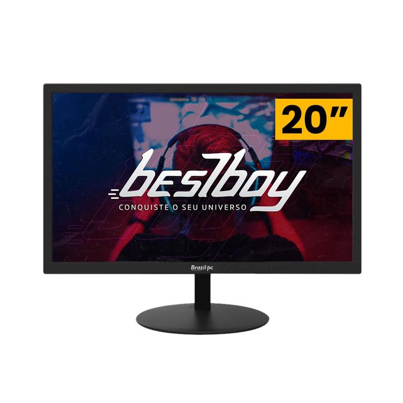 Monitor LED Widescreen 20" Brazilpc 20BPC-NKAN Preto - Monitor para ...