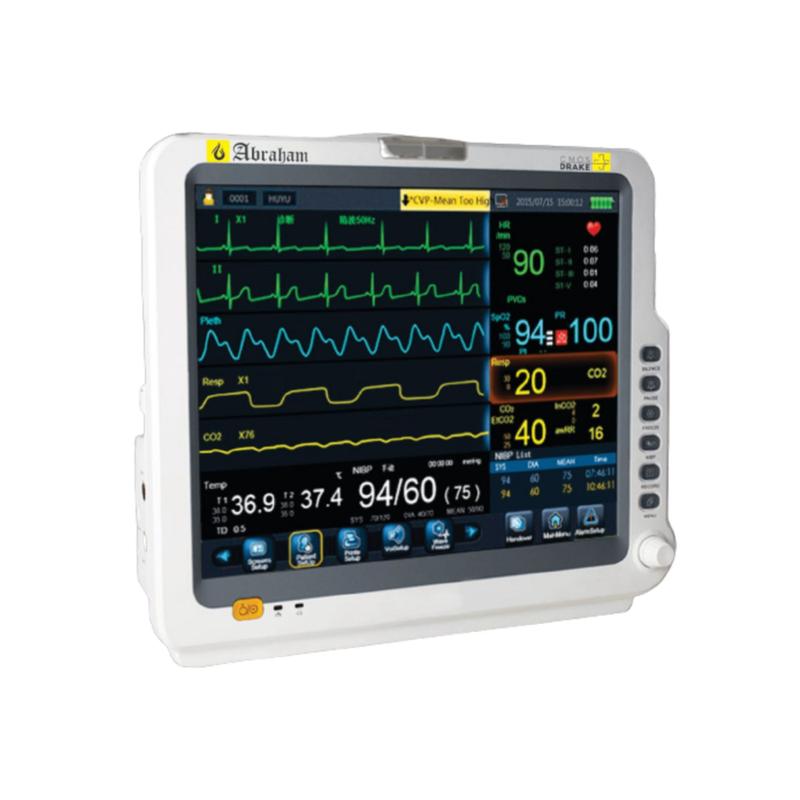 Monitor Multiparâmetro Modular Abraham 17ECG SpO2 NIBP FC RESP 2 Canais ...