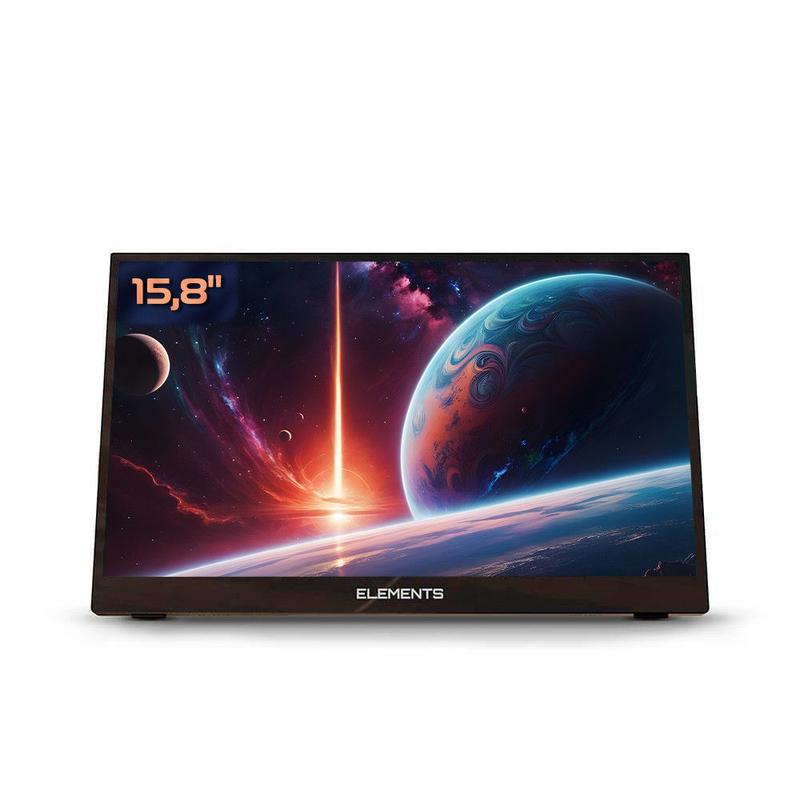 Monitor Portátil Elements Schnap LED 15.8 FHD Ultrafino Type C Mini Hdmi Micro USB - Monitor ...