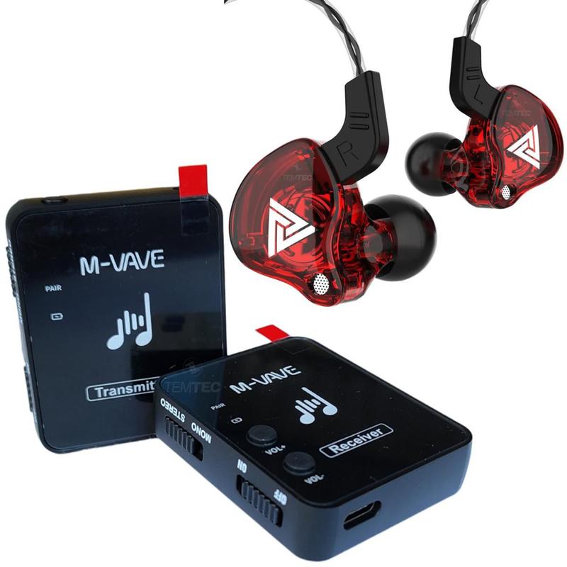 Monitor Retorno De Palco Sem Fio M-Vave Fone Profissional - TEMTEC ...