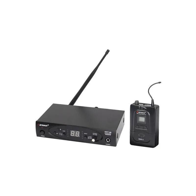Monitor Sem Fio Karsect Preto De Mwr 6 Mwt 6B Uhf - Microfone Dinâmico ...