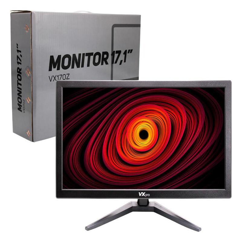 Monitor VX Pro 17,1 Polegadas VX170Z Resolução 1440x900 VESA HDMI e VGA ...